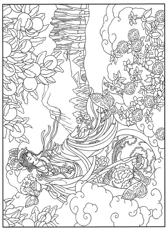 Xi Wang-Mu Coloring Page | CreativeTherapyTools