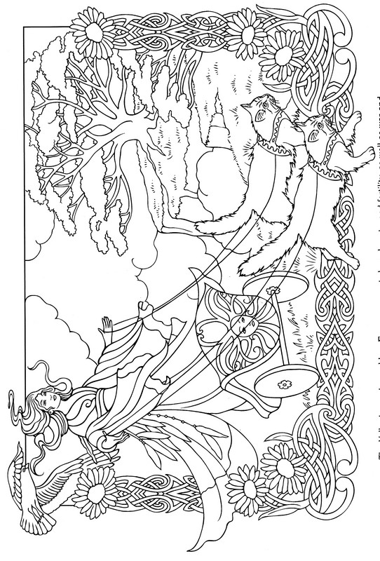 Freya Coloring Page | CreativeTherapyTools