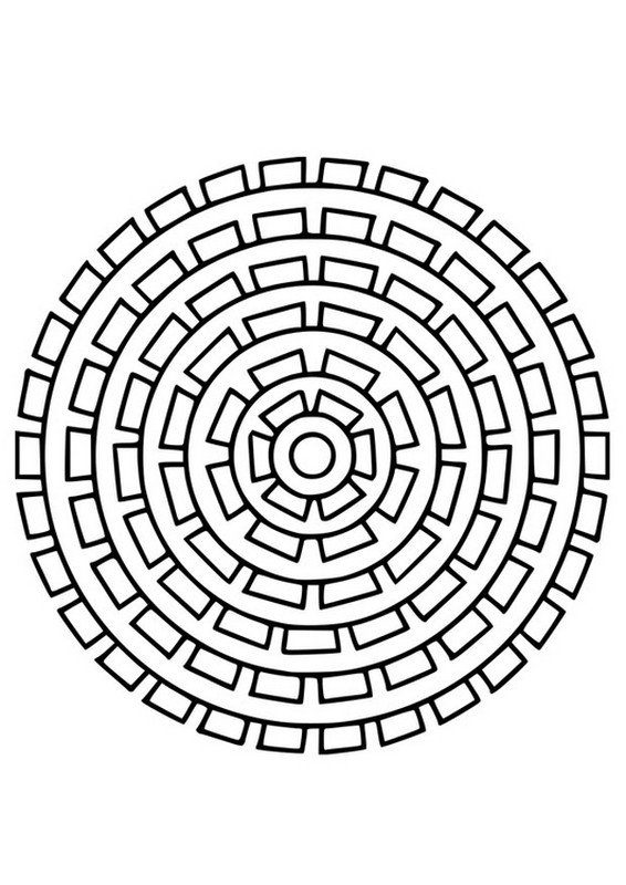 Mandala two Coloring Page | CreativeTherapyTools